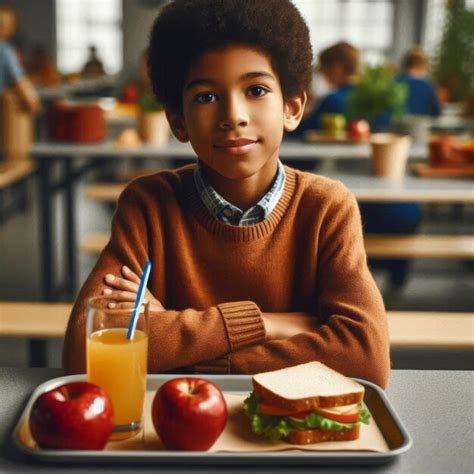 Lunchtime At School Premium Ai Generated Image