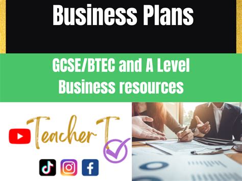 Business Plan Activity Teaching Resources