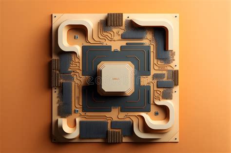 Cpu Processor With Modern Futuristic Technology Appearance Neural