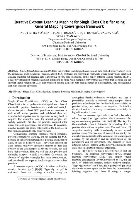 Pdf Iterative Extreme Learning Machine For Single Class Classifier