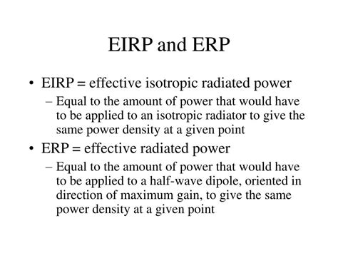 Antenna Gain Erp Vs Eirp At Harold Herron Blog