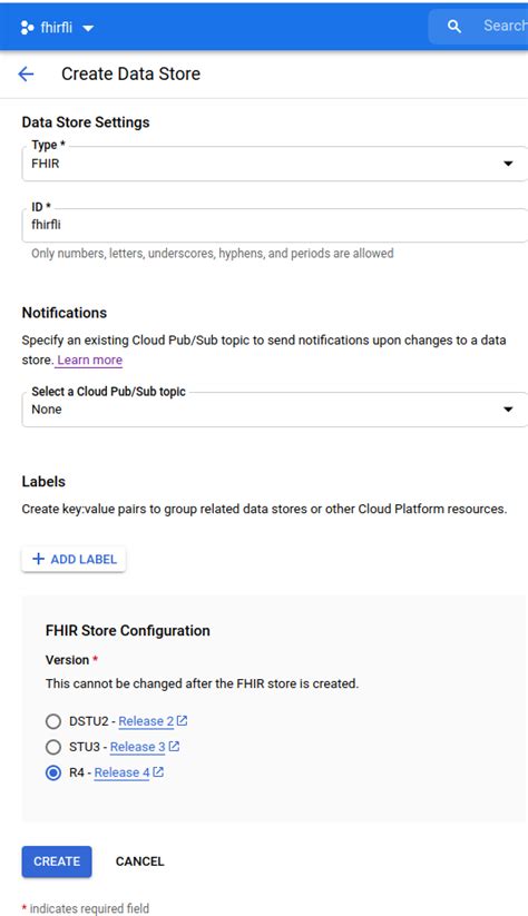 Gcp Healthcare Api Part 1 Creating Fhir® Store