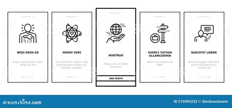 Business Ethics Moral Onboarding Icons Set Vector Stock Vector Illustration Of Business Moral