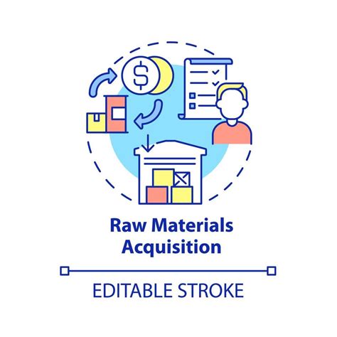 Raw Materials Acquisition Concept Icon Procurement For Business