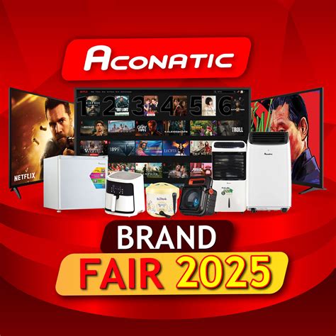 Aconatic Brand Fair 2025 🗓️ ตั้งแต่ วันนี้ 23 ก ค 68 เท่านั้น 👉มาพร้อม ผ่อนสบายๆ 0 Credit