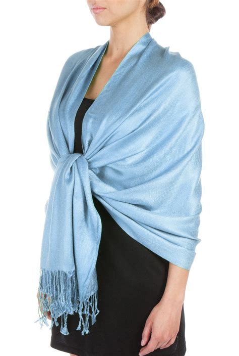 Womens Soft Silky Pashmina Shawls Wraps Scarf Stole
