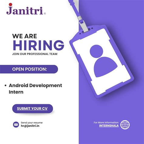 Ganesh Kavi On Linkedin Position Android Developer Intern Location Bengaluru Apply Now