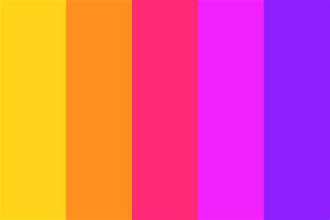 synthwave sunset color palette