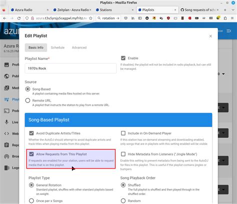 Song Requests Of Scheduled Playlists Available All Day Long · Issue