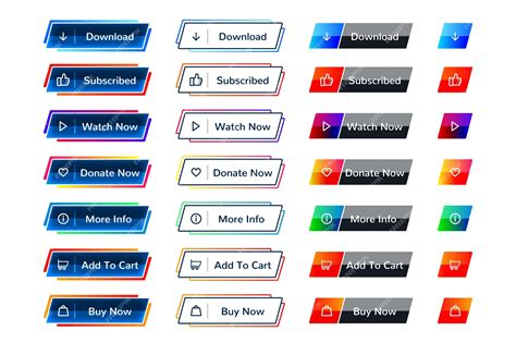 Free Vector Gradient Call To Action Buttons