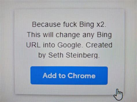 Ftw Bing Ban Chrome Extension DevRant