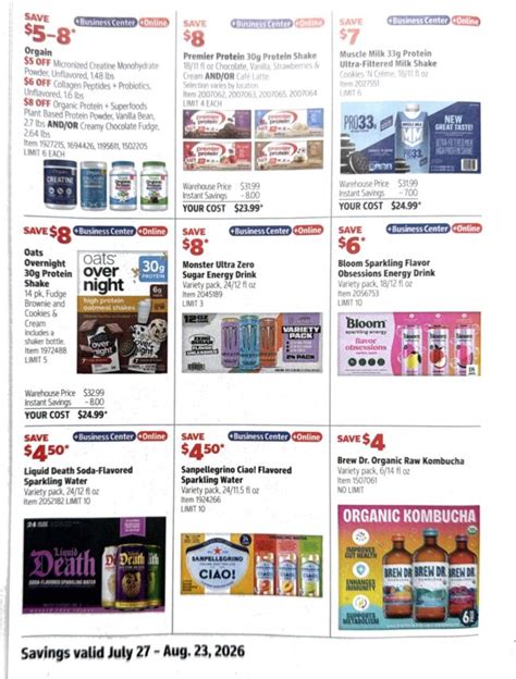 Costco Ad And Coupon Booklet Valid July 27 August 23 2026