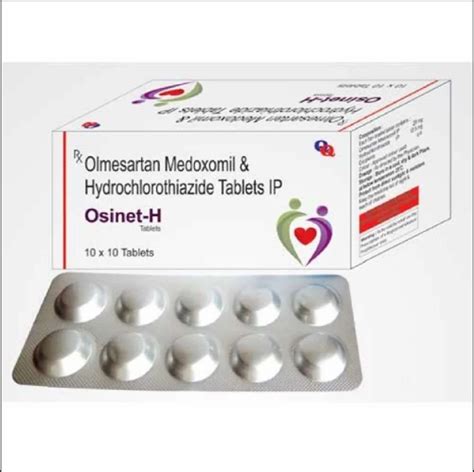 Olmesartan Medoxomil Hydrochlorothiazide Tablets Ip 20 Mg At ₹ 74