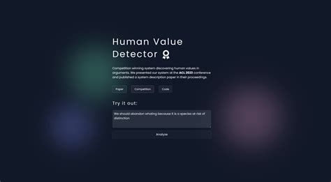 Human Value Detector Competition Winning System To Discover Human