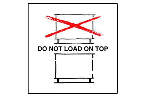 Etiqueta No Apliar Do Not Stack