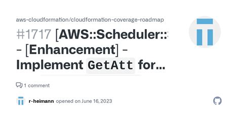 Awsschedulerschedule Enhancement Implement `getatt` For The