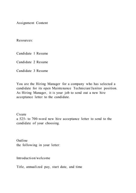 Assignment Contentresources Candidate 1 Resumecan Docx