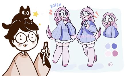 Speedpaint Making A Cute Character Design Youtube