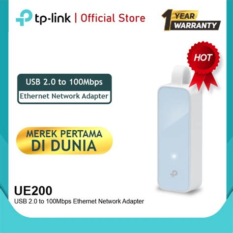 Jual TP LINK Network Adapter UE200 USB 2 0 Gigabit SuperSpeed 100Mbps Ethernet LAN Internet