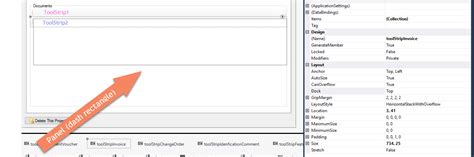 C How To Position A Toolstrip Under A Panel Stack Overflow
