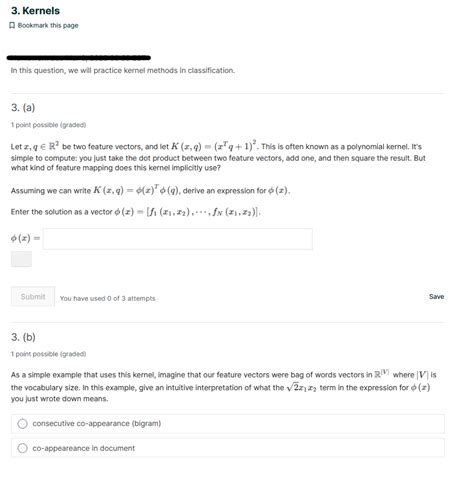 Solved In This Question We Will Practice Kernel Methods In Chegg Com