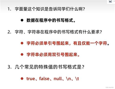 编程入门：变量、字面量与注意事项详解 Csdn博客