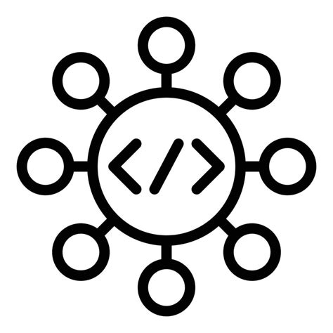 Code Web Scheme Icon Outline Vector Cms Website 15204556 Vector Art At Vecteezy