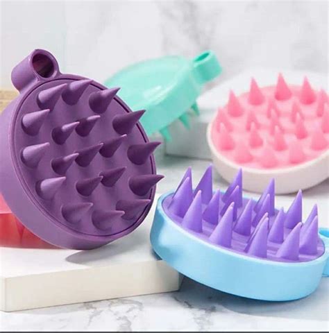 Mtp Soft Silicone Hair Scalp Massager Hair Scrubber Hair Brush Shampoo Brush Hair Washing