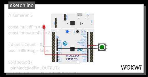 M1a1 Stm32 Gpio Led And Pushbutton Programming Assignment 1 Wokwi