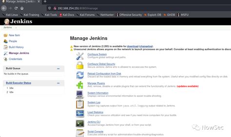 jenkins未授权访问漏洞and命令执行 csdn博客