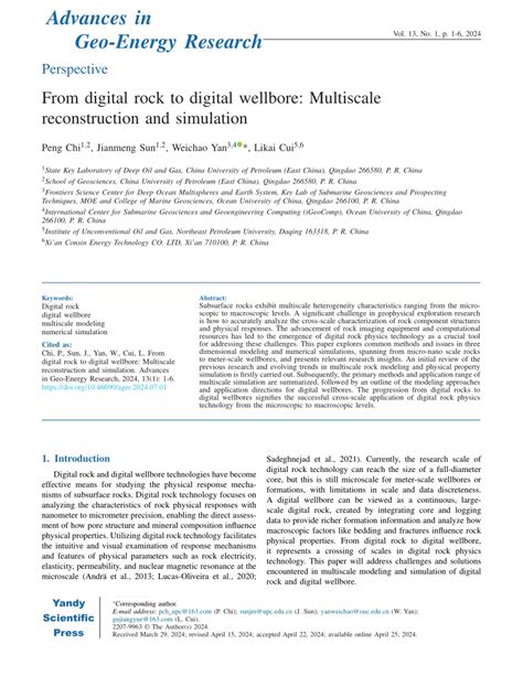 Pdf From Digital Rock To Digital Wellbore Multiscale Reconstruction