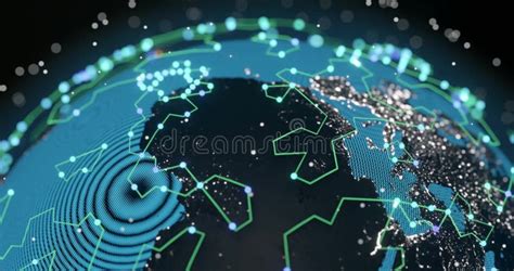 Image Of Ai Data Processing Over Globe With Connections Stock Image Image Of Interface