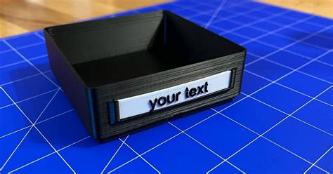 Parametric Gridfinity Module With Optional Sign Slot By Lennard Hoting Download Free Stl