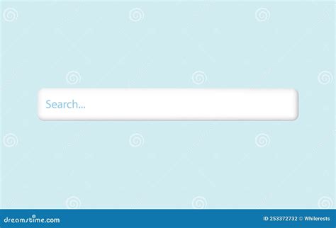 web search bar isolated on blue background navigation bar for ui