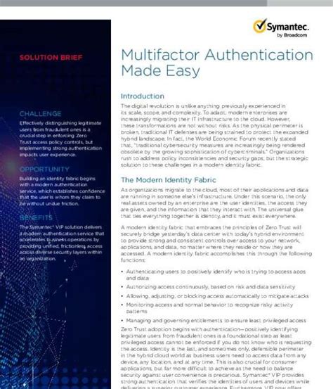 Multifactor Authentication Made Easy Unitech Computers