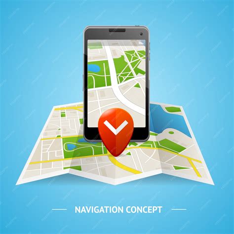 Premium Vector Navigation Concept Vector
