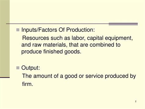 PPT Introduction To Inputs And Production Functions PowerPoint Presentation ID