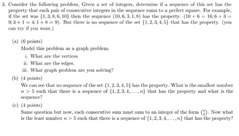 solved consider the following problem given a set of