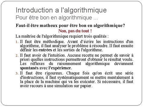 Algorithmique Et Structure De Donnes Syllabus Du Cours