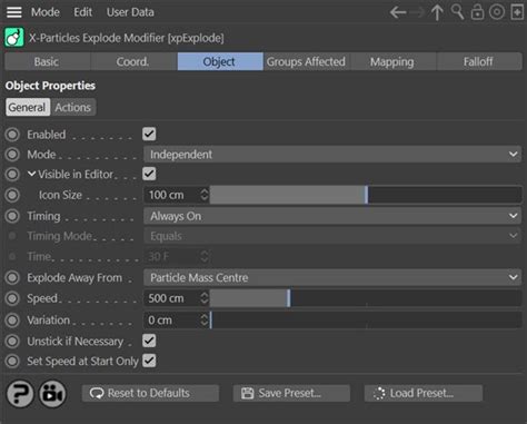 Explode Modifier