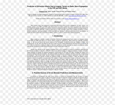 Prediction Of Diffraction Effects Due To Irregular Untitled [the Acropolis Gives Up A Secret