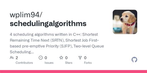 Github Wplim94schedulingalgorithms 4 Scheduling Algorithms Written
