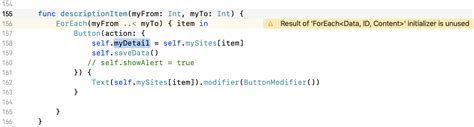 Swift Result Of Initializer Is Unused Error In Swiftui Stack Overflow