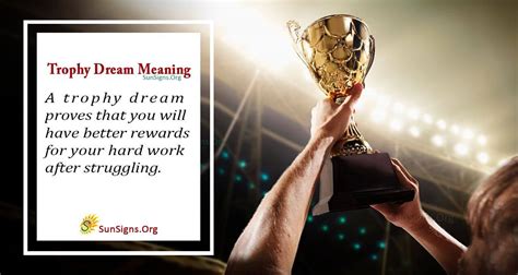 Dreaming Of A Trophy Meaning Interpretation And Significance