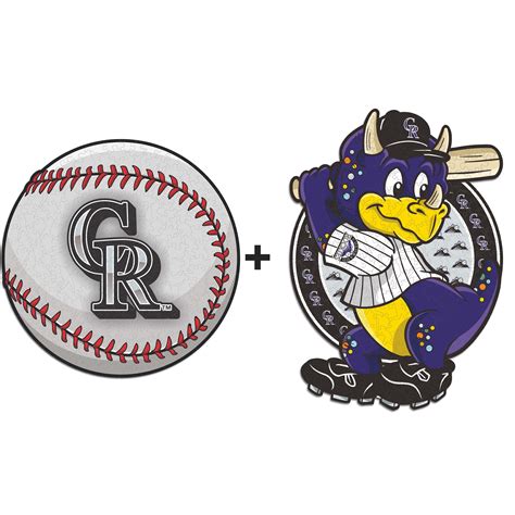 2 Pack Colorado Rockies™ Baseball Mascot Iconic Puzzles