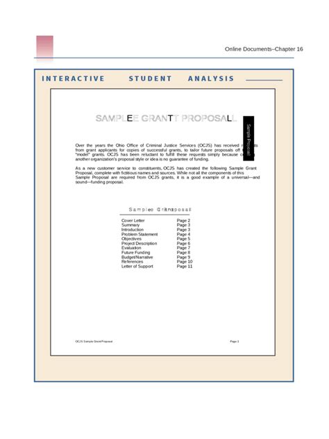 Grant Proposal Template Word Sfiveband Com