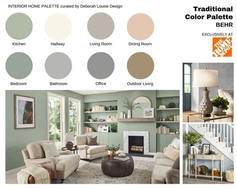 Traditional Behr Paint Color Scheme Prepackaged Professional Interior