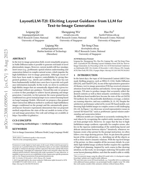 Pdf Layoutllm T2i Eliciting Layout Guidance From Llm For Text To
