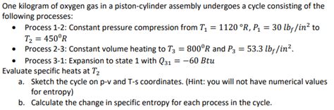 Solved Include A P V Diagram And Or T V Diagram Chegg Com