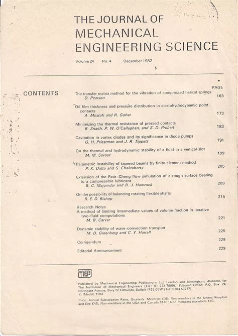 Parametric Instability Of Tapered Beam By Finite Element Method Pdf